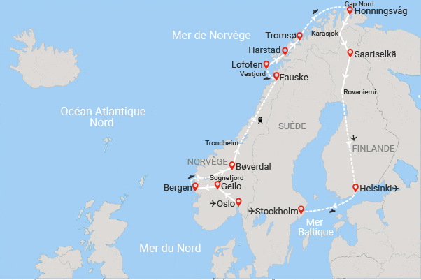 Circuit Vision incontournable de Scandinavie (Norvege)
